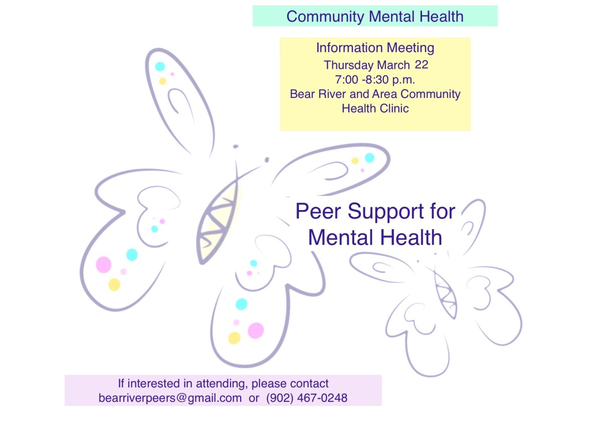 Peer Support for Mental Health- Info Meeting – Mar 22, 2018 – BEAR ...