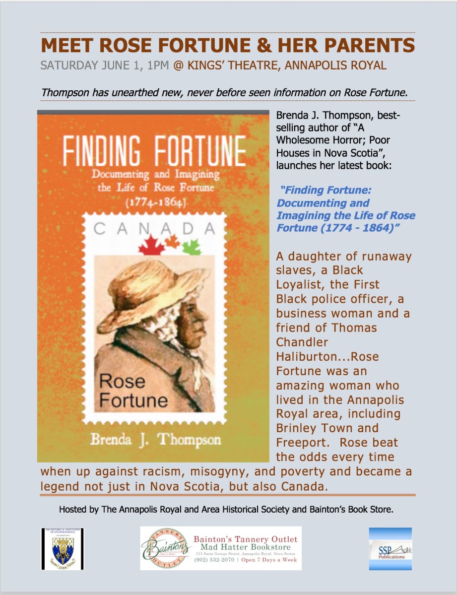 Meet Rose Fortune and Her Parents – Launch of Brenda Thompson’s latest ...