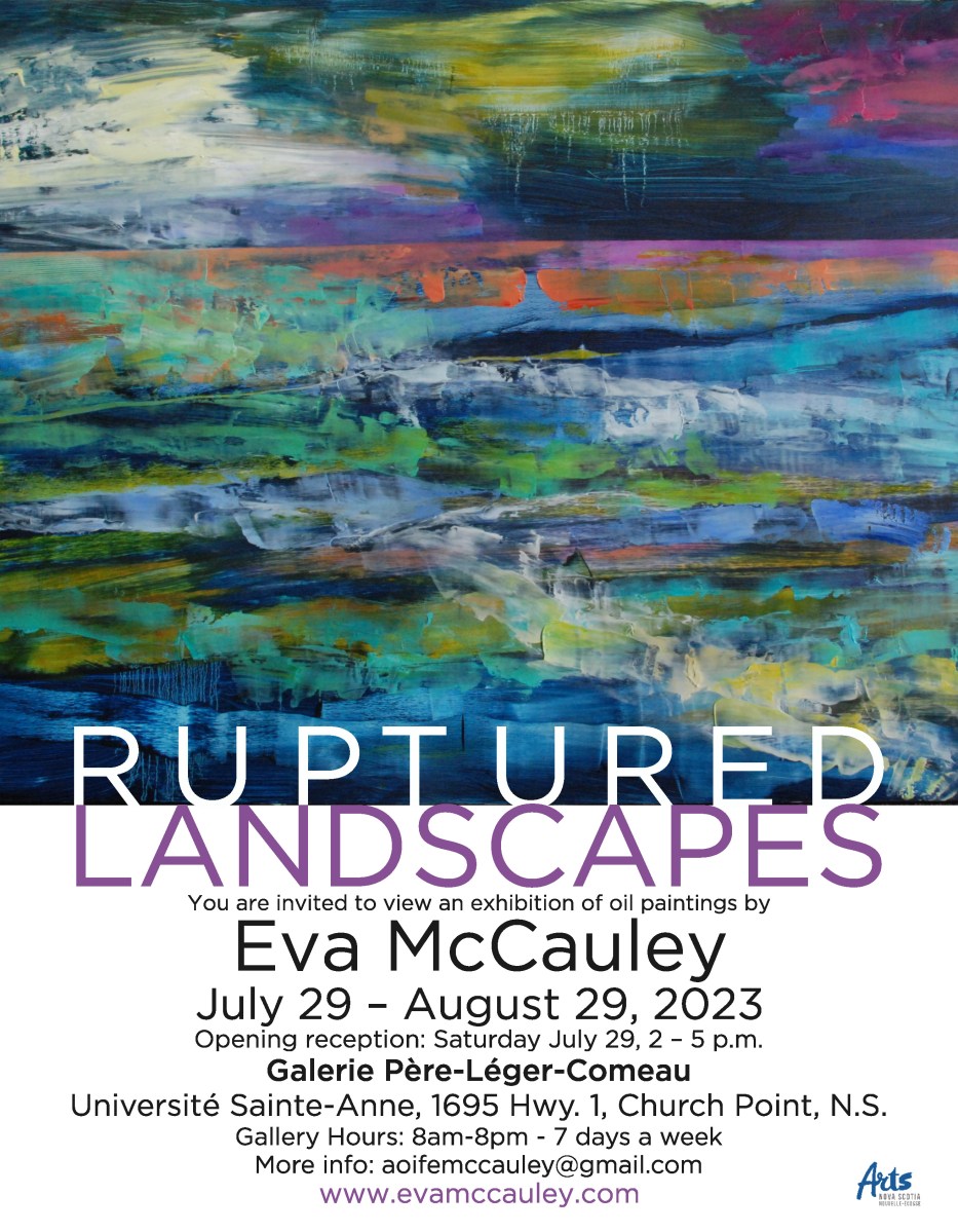 Ruptured Landscapes:An Exhibition of Paintings by Eva McCauley. Opens ...
